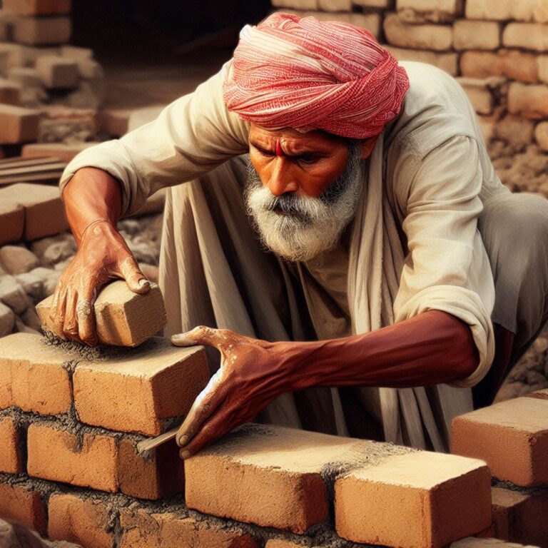 Raj Mistry (राज मिस्त्री), Indian Master Mason - Patringa