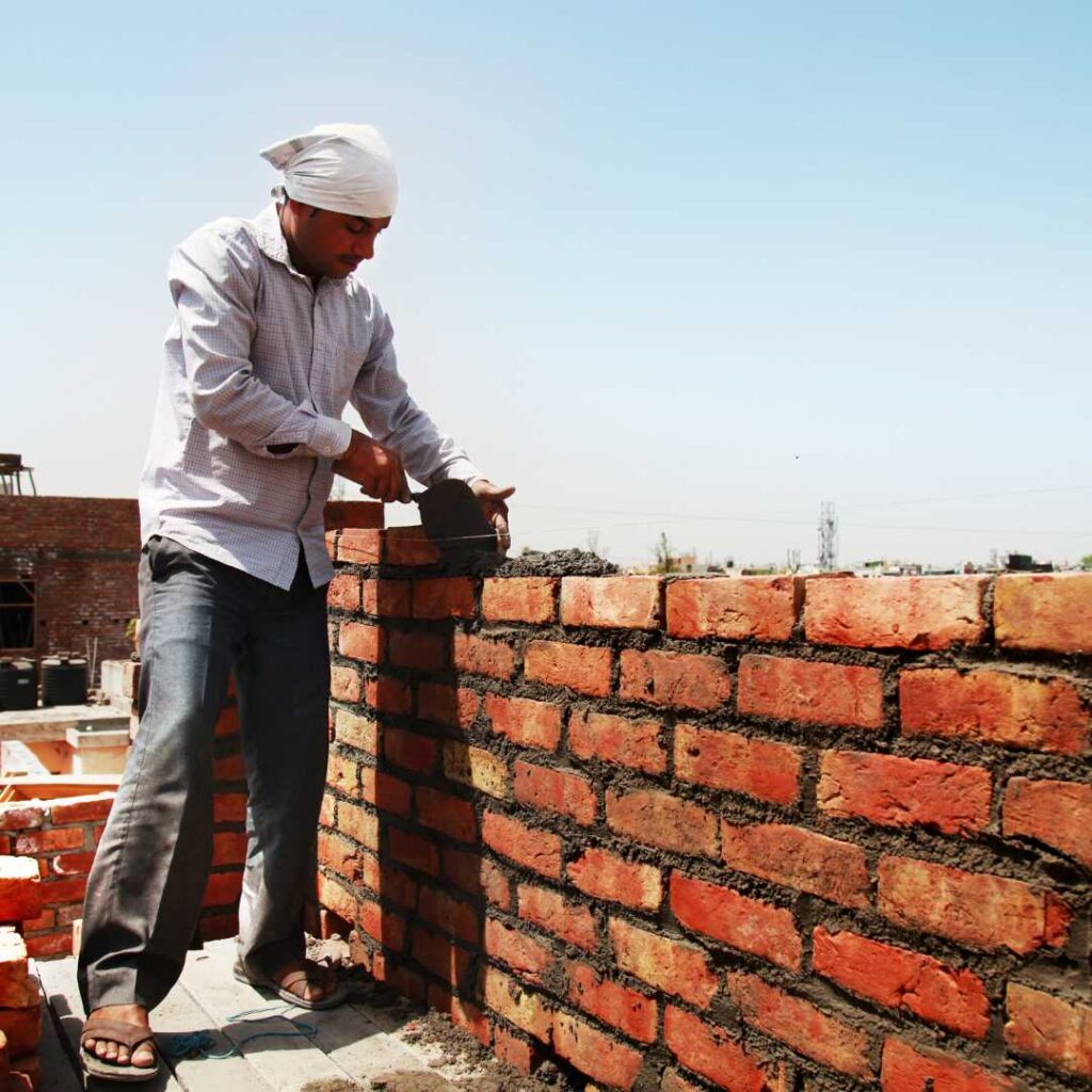 Raj Mistry (राज मिस्त्री), Indian Master Mason - Patringa